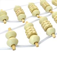 China Full Body Pain Release Trigger Point Handmade Wood Back Massage Gua Sha Roller Tool with Wooden Massage Roller and Rope for sale