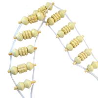 China Full Body Pain Release Trigger Point Handmade Wood Back Massage Gua Sha Roller Tool with Wooden Massage Roller and Rope for sale