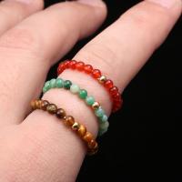 China Other Natural Energy Crystal Stone 3mm Mini Beads Rings for Woman Chakra Healing Handmade Bohemian Jewelry Wedding Ring Gift for sale