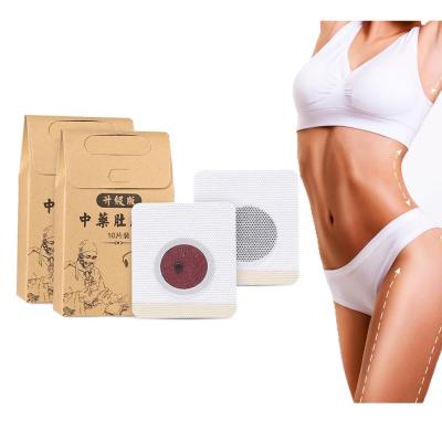 China 10pcs Effective Body Volume Chinese Herbal Body Weight Loss Fat Burning Slimming Patch Navel Slim Sticker Detoxification for sale