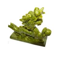 China Jade Crafts Engraving Carving Type Asian Inspired Jadeite Statue for Unique Collectibles for sale