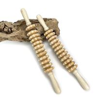 China L 44cm Anti Cellulite Wood Therapy Massage Roller Tools for Muscle Relaxation and Pain Relief for sale