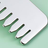 China Stainless Steel Gua Sha Scalp Massage Comb Guasha Stone Head Massager Hair Health Care Salon Beauty with Customized Logo for sale