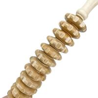 China L 44cm Anti Cellulite Wood Therapy Massage Roller Tools for Muscle Relaxation and Pain Relief for sale