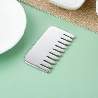 China Stainless Steel Gua Sha Scalp Massage Comb Guasha Stone Head Massager Hair Health Care Salon Beauty with Customized Logo for sale