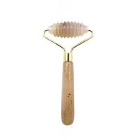China Massage Hammer Gray Agate Spiked Jade Roller for Natural Anti-Aging Facial Massage Therapy Eye Bag Anti-Aging Massage Tools for sale