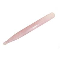 China 2024 Rose Quartz Gua Sha Acupuncture Point Massage Guasha Pen For Body Treatment with Avaiable Logo Best Seller for sale