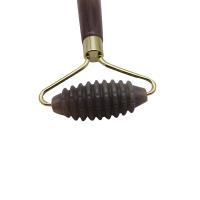 China Massage Hammer Gray Agate Spiked Jade Roller for Natural Anti-Aging Facial Massage Therapy Eye Bag Anti-Aging Massage Tools for sale