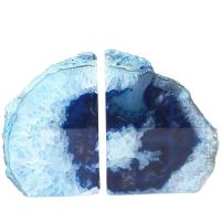 China Grade B Polished Agate Book Ends Perfect Housewarming Gift for Art Collectible Enthusiasts for sale