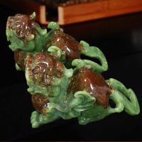 China OEM ODM Jade Pixiu The Chinese Lucky Sacred Animal Mascot in Carving Type Engraving for sale