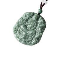 China Carved Natural Jade Nine Dragons Guan Yin Pendant Necklace A Unique Addition to Your Jewelry Collection for sale