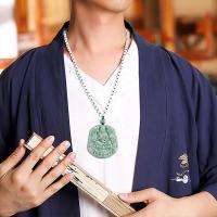 China Carved Natural Jade Nine Dragons Guan Yin Pendant Necklace A Unique Addition to Your Jewelry Collection for sale