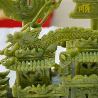 China Beautifully Carved Jade Boat for Home Decoration and Business Gift for sale