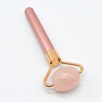 China Natural Rose Quartz Facial Massage Roller for a Refreshed and Revitalized Complexion for sale