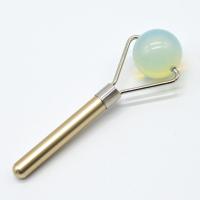 China Natural Rose Quartz Facial Massage Roller for a Refreshed and Revitalized Complexion for sale