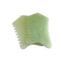 China 100% Natural Xiuyan Jade Comb for Body Scalp Care Massage Tool SPA Acupuncture Relaxation Therapy Treatment for sale