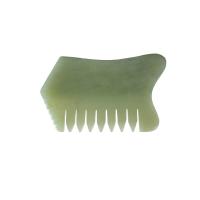 China 100% Natural Xiuyan Jade Comb for Body Scalp Care Massage Tool SPA Acupuncture Relaxation Therapy Treatment for sale