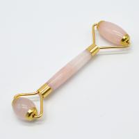China Health and Beauty Rose Quartz Jade Guasha Massage Roller Anti Wrinkle Jade Roller Gua Sha for Enhanced Skincare Routine for sale