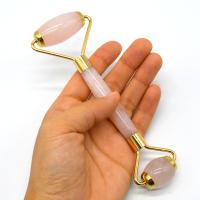 China Health and Beauty Rose Quartz Jade Guasha Massage Roller Anti Wrinkle Jade Roller Gua Sha for Enhanced Skincare Routine for sale