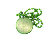 China Feng Shui Style Regional Feature Natural Green Large Jade Happy Buddha Pendant Necklace with Chains for sale