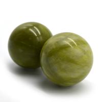 China abk-116 Hand Massage Balls Natural Jade Massage Stone Tools Hand Exercise Ball Therapy Exercise Grip for sale