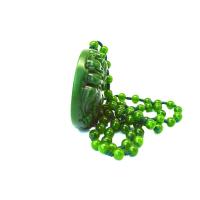 China Feng Shui Style Regional Feature Natural Green Large Jade Happy Buddha Pendant Necklace with Chains for sale