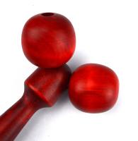 China Red or Yellow Wooden Massage Roller for Face Therapy and Anti-Wrinkle Treatment for sale