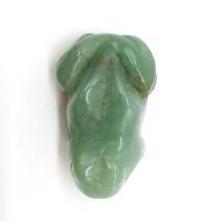 China Technique Hand Carved Green Aventurine Frog Healing Stone Figurine 1.5 Inches for Room Decor and Healing Crystal Display for sale
