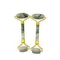 China Body Care Facial Massage Roller Green Jade Gua Sha Roller for Face Aging Wrinkle Puffiness and Facial Skin Massager for sale