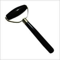 China Facial Massager Black Bian Stone Gua Sha Jade Face Guasha Roller for Natural Face Rejuvenation Therapy for sale