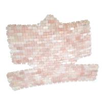 China Home Exercise SPA Pink Natural Mask Jade Neck Breast Blanket Rose Quartz Jade Cooling Sleep Massage Therapy For Beauty for sale
