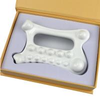 China Customized Logo Availabled Korean Beauty Product Face Skin Head Scalp Hand Foot Ceramic Health Care Tool Guasha Massager for sale