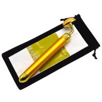 China 6000 times/min Massage Frequency 24K Gold Facial Beauty Bar Face and Eye Beauty Magic Wand Face Massager with Function for sale