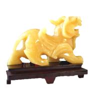 China Hot Seller Gemstone Carving Topaz Pixiu Jade Statue from Regional Feature for sale