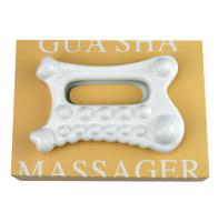 China Customized Logo Availabled Korean Beauty Product Face Skin Head Scalp Hand Foot Ceramic Health Care Tool Guasha Massager for sale