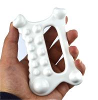 China Customized Logo Availabled Korean Beauty Product Face Skin Head Scalp Hand Foot Ceramic Health Care Tool Guasha Massager for sale