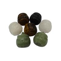 China Engraving Technique Natural Crystal Semi-precious Stone Carved Pumpkin Perfectly Carved for Halloween Decoration for sale