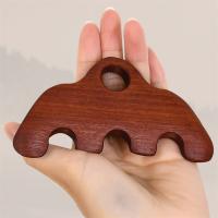 China 11.7*5.8cm Wooden Scalp Care Massage Comb Body Acupoint Pressing Massage Tool Meridian Dredging Gua Sha Massage Brush for sale