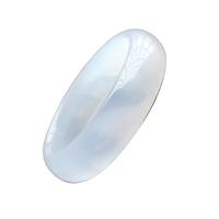 China Icy White Agate Jade Bangle Certified Chinese Bracelet 54-66mm Folk-custom Bangles 1 Sets Regional Feature Art Collectible for sale