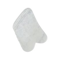 China Clear Quartz Gua Sha Massage Board Stone Natural Crystal Guasha Healing Stone Facial Beauty Body Spa Tool for Body Massage for sale