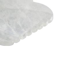 China Clear Quartz Gua Sha Massage Board Stone Natural Crystal Guasha Healing Stone Facial Beauty Body Spa Tool for Body Massage for sale