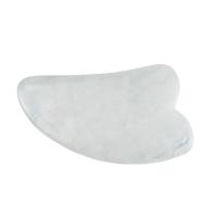 China 2024 Horn Shape Clear Quartz Gua Sha Scraping Massage Board The Must-Have Body Massage Equipment for Health Wellness for sale