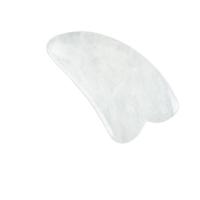 China 2024 Horn Shape Clear Quartz Gua Sha Scraping Massage Board The Must-Have Body Massage Equipment for Health Wellness for sale