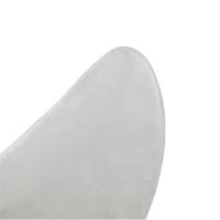 China 2024 Horn Shape Clear Quartz Gua Sha Scraping Massage Board The Must-Have Body Massage Equipment for Health Wellness for sale