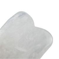 China 2024 Horn Shape Clear Quartz Gua Sha Scraping Massage Board The Must-Have Body Massage Equipment for Health Wellness for sale