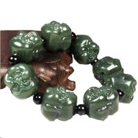 China Handheld Nature Crystal Nephrite Jade Stone Bracelet A Gift of Health and Wellness for sale
