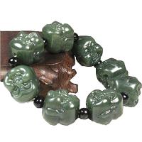 China Handheld Nature Crystal Nephrite Jade Stone Bracelet A Gift of Health and Wellness for sale