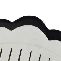 China Customized Logo Availabled and 2024 Chinese Natural White Jade Gua Sha Scraping Comb Guasha Stone Head Spa Massager Scraping for sale