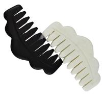 China Customized Logo Availabled and 2024 Chinese Natural White Jade Gua Sha Scraping Comb Guasha Stone Head Spa Massager Scraping for sale