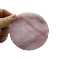 China Natural Rose Quartz Coaster Crystal Round Gemstone for Table Plate Decoration Plate for sale